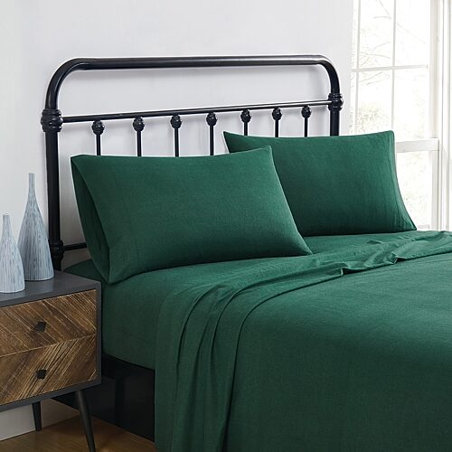 Click here for Truly Soft Solid Flannel Sheet Set  One Size  Gree... prices