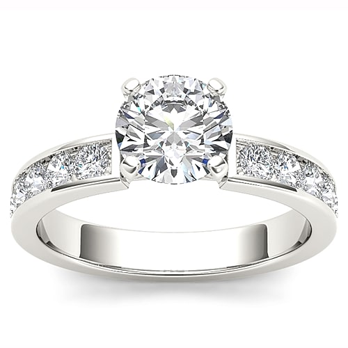 Click here for 1 1/2 CT.T.W. Natural Round Diamond 14K Gold Engag... prices