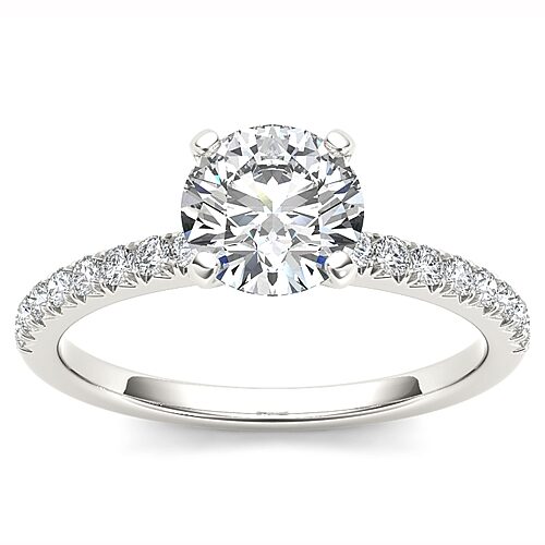 Click here for 3/4 CT.T.W. Natural Round Diamond 14K Gold  6  Whi... prices