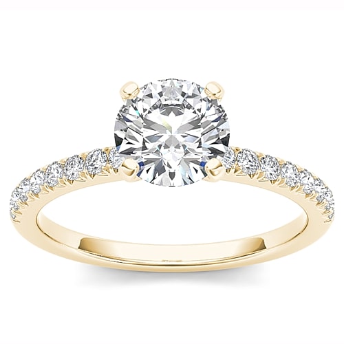 Click here for 3/4 CT.T.W. Natural Round Diamond 14K Gold  7  Yel... prices