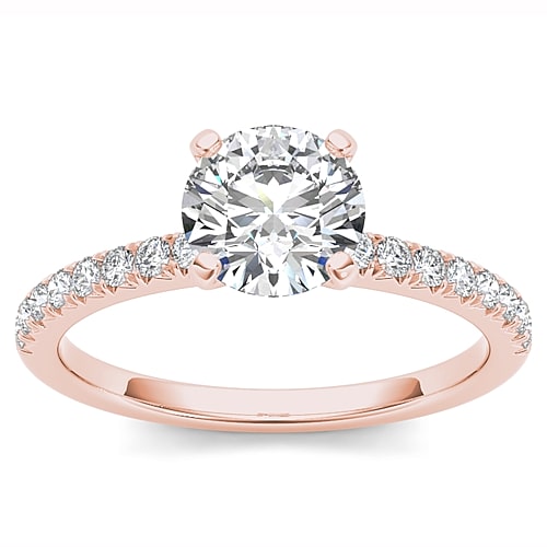 Click here for 3/4 CT.T.W. Natural Round Diamond 14K Gold  8  Ros... prices