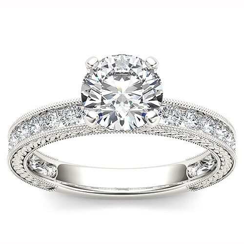 Click here for 1 1/2 CT.T.W. Natural Round Diamond 14K Gold Engag... prices