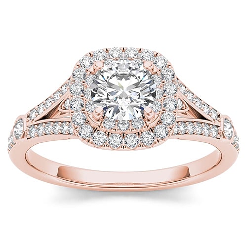 Click here for 1 CT.T.W. Natural Round Diamond 14K Gold Engagemen... prices