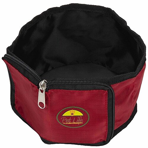 Click here for The Pet Life Wallet Travel Pet Bowl  One Size  Red prices