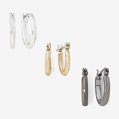 Click here for Mixit Womens Hypoallergenic 3 Pair Earring Set  On... prices