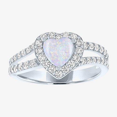 Click here for Womens Lab Created Gemstone Sterling Silver Heart... prices