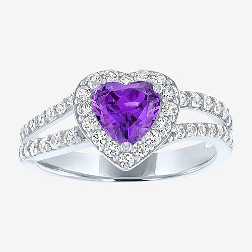 Click here for Womens Lab Created Gemstone Sterling Silver Heart... prices