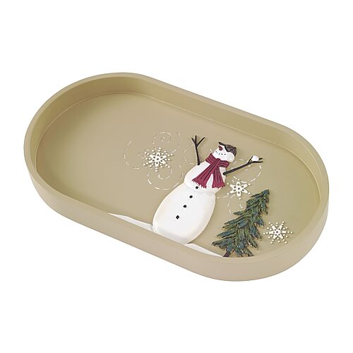 Click here for Avanti Snowmen Gathering Vanity Tray  One Size  Be... prices