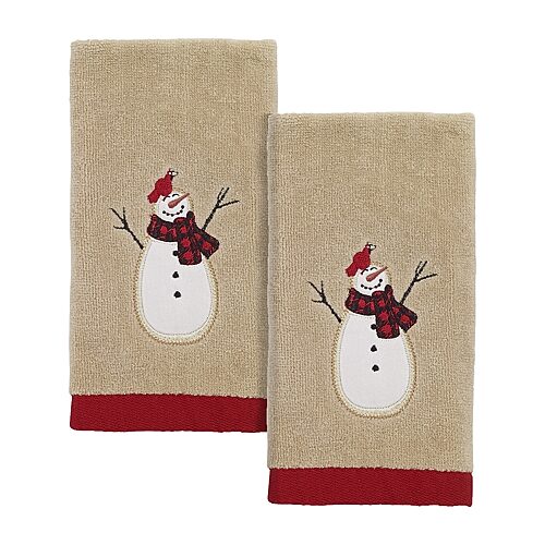 Click here for Avanti Snowman Gathering 2-pc. Fingertip Towel  On... prices
