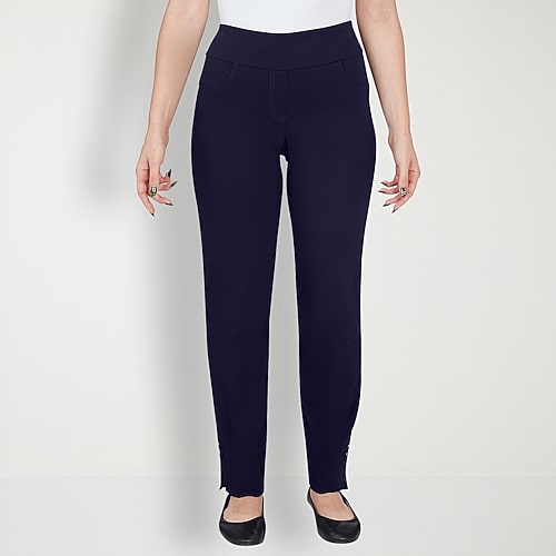 Click here for Hearts Of Palm Womens Straight Mid Rise Pull-On Pa... prices