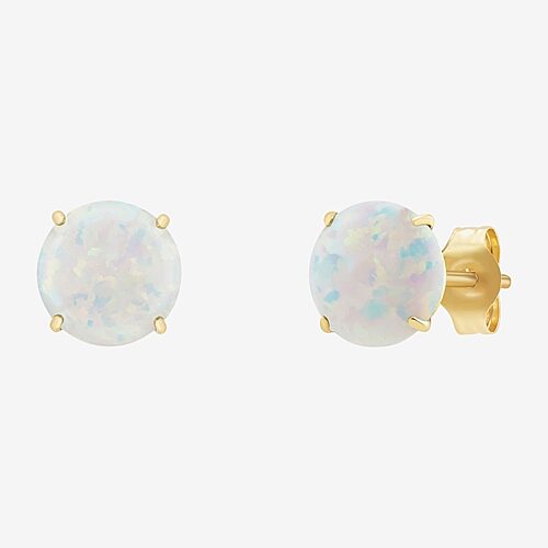Click here for Gemstone 10K Gold 4mm Round Stud Earrings  One Siz... prices