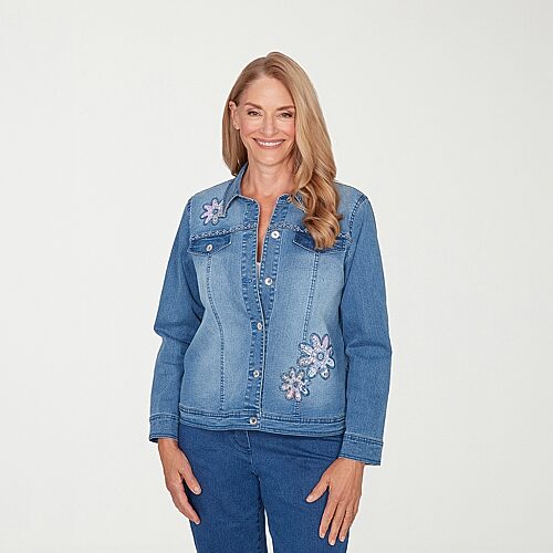 Click here for Alfred Dunner Hilton Head Womens Denim Lightweight... prices