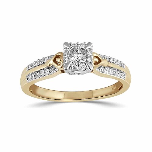 Click here for Hallmark Diamonds Womens 1/3 CT. Natural White Dia... prices