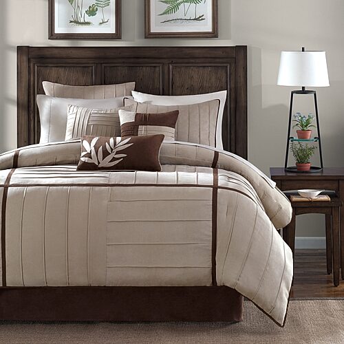 Click here for Madison Park Dune Faux-Suede 7-Pc. Comforter Set... prices