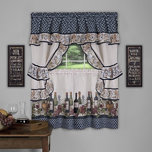 Click here for Achim Chateau Cottage Kitchen Window Curtain Set prices