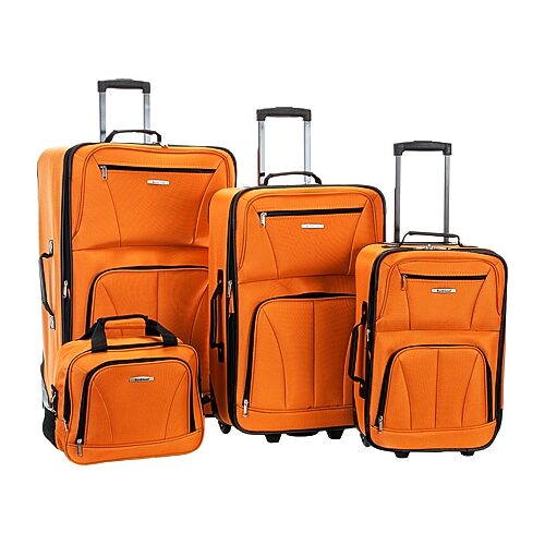 Click here for Rockland 4-Pc. Softside Luggage Set - Orange prices
