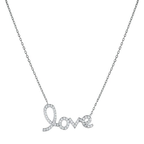 Click here for DiamonArt Love Womens White Cubic Zirconia Sterlin... prices