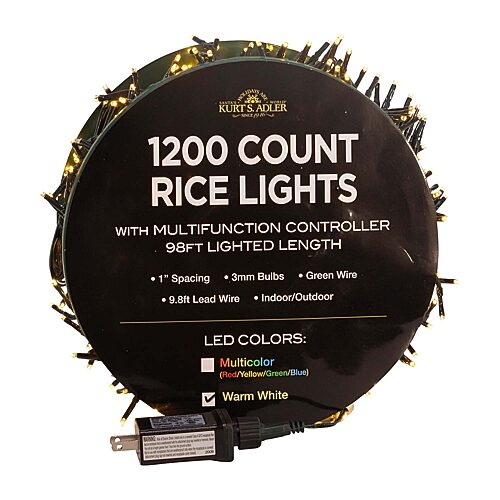 Click here for Kurt Adler 98foot Led Rice String Lights  One Size... prices