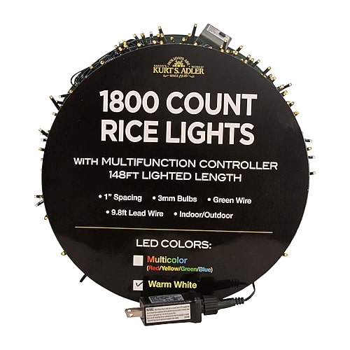 Click here for Kurt Adler 148foot Warm White Led Rice String Ligh... prices