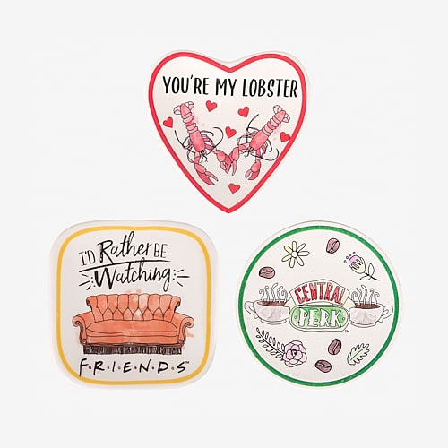 Friends 3-Pc. Jewelry Tray Set  One Size  White