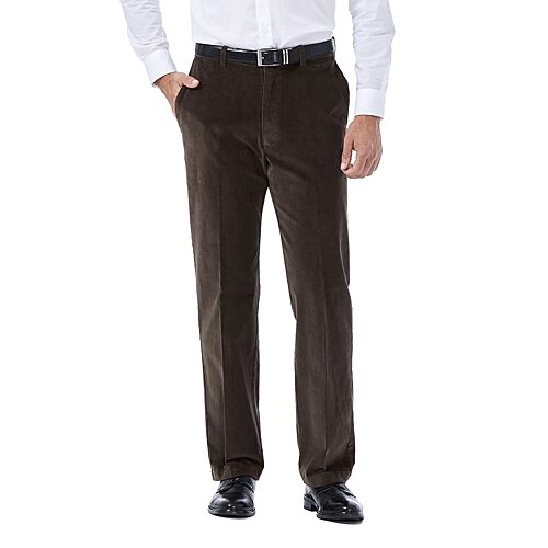 Click here for Haggar Stretch Corduroy Mens Classic Fit Flat Fron... prices