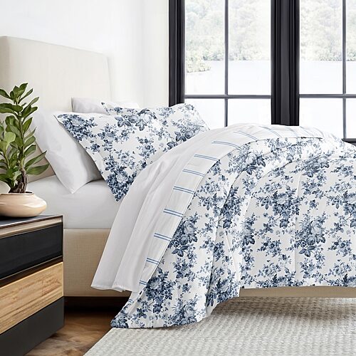Click here for Soft Essentials Ultra-Soft Chintz Floral Reversibl... prices
