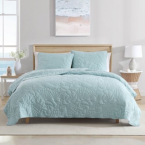 Click here for Carribbean Joe Shell Outline 3-Piece Quilt Set  Fu... prices