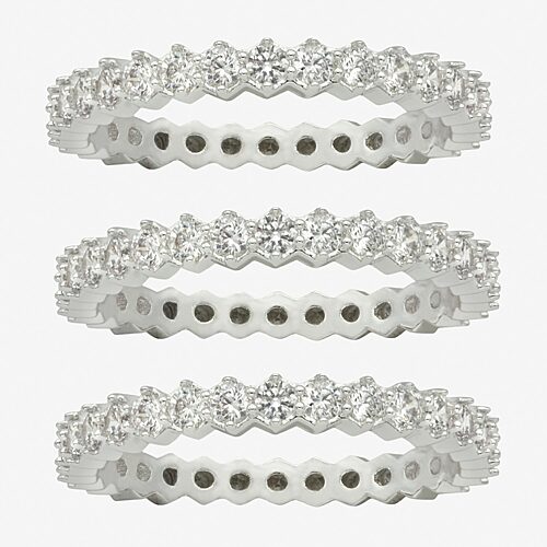 Click here for Sparkle Allure Womens Cubic Zirconia Pure Silver O... prices