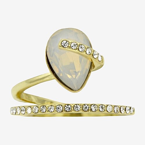 Click here for Sparkle Allure Wrap Womens White Crystal 14K Gold... prices