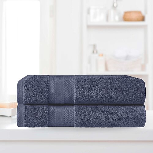 SUPERIOR Aria Collection | 100 Turkish Cotton 2-pc. Bath Sheet  One Size  Blue