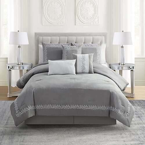 Click here for Sweet Home Collection Salerno 7 Piece Suede Elegan... prices