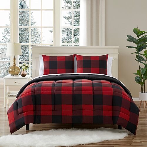 Click here for Sweet Home Collection 7 Piece Buffalo Plaid Comple... prices