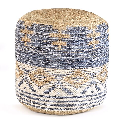 Click here for LR Home Elma 18 Handmade Jute Blend Pouf in Natura... prices