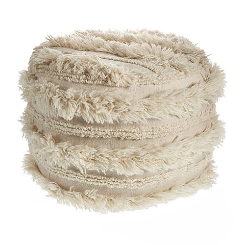 Click here for LR Home Liam 14 Handmade Cotton Pouf in Ivory  One... prices