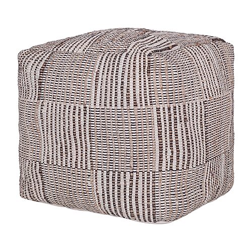 Click here for LR Home Emily 18 Handmade Cotton And Jute Pouf in... prices