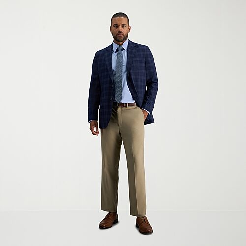 Click here for Haggar Mens Premium Comfort Stretch Classic-Fit So... prices