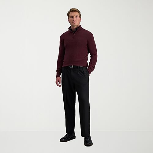 Click here for Mens Haggar(R) Cool 18(R) PRO Heather Classic Plea... prices
