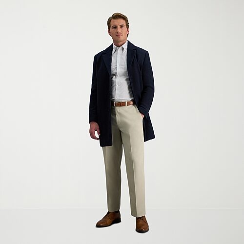 Click here for Mens Haggar(R) Premium No Iron Flat Front Pants prices