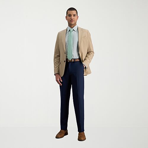 Click here for Haggar Mens Cool 18 Pro Slim-Fit 4-Way Stretch Moi... prices