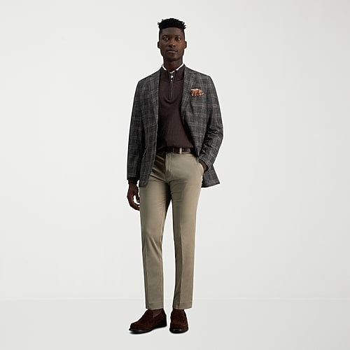 Click here for Haggar Mens Iron Free Premium Khaki Slim-Fit Flat-... prices