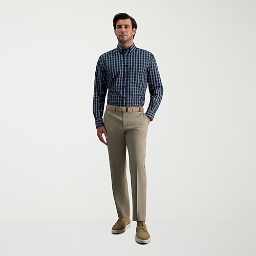 Click here for Haggar Iron Free Premium Khaki Mens COMFORT WAISTB... prices