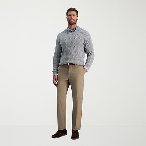 Click here for Haggar Stretch Corduroy Mens Classic Fit Flat Fron... prices