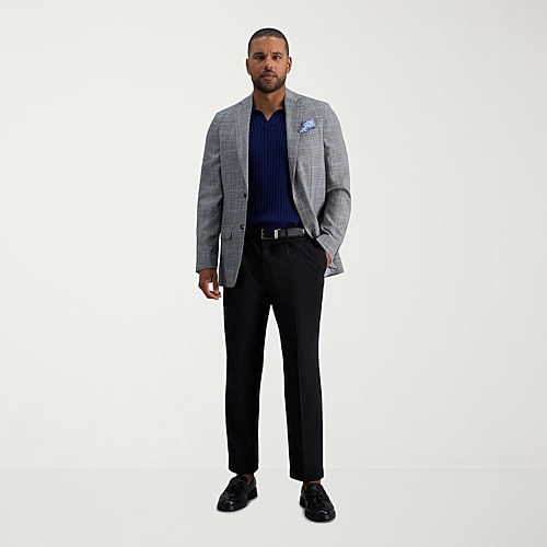 Click here for Haggar E-CLO Stria Mens Classic Fit Dress Pleated... prices