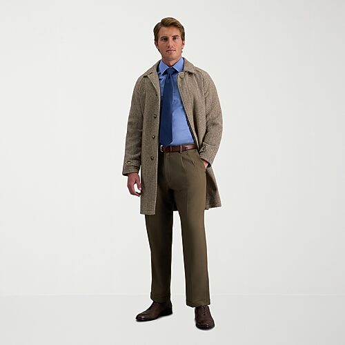 Click here for Haggar Mens Eclo Stria Classic Fit Pleated Hidden... prices