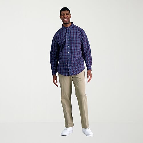 Click here for Haggar Mens Big & Tall Iron Free Premium Khaki Cla... prices