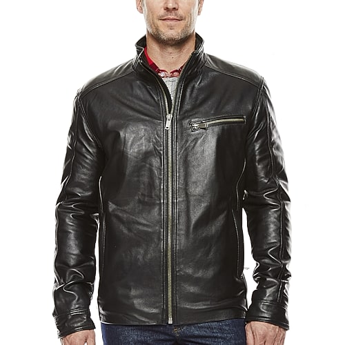 Click here for Vintage Leather Straight-Bottom Lambskin Leather J... prices