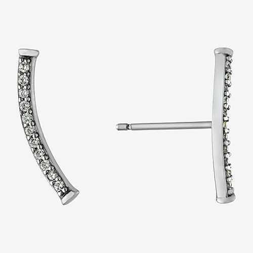 Click here for Silver Treasures Womens Cubic Zirconia Sterling Si... prices