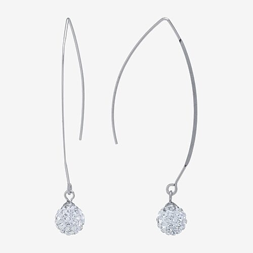 Click here for Silver Treasures Womens Crystal Sterling Silver Dr... prices