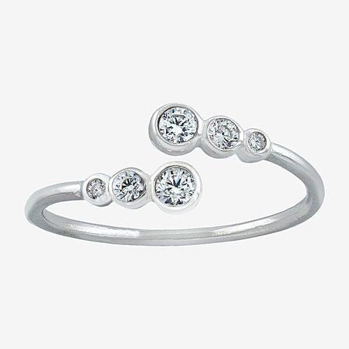 Click here for Silver Treasures Womens Cubic Zirconia Sterling Si... prices