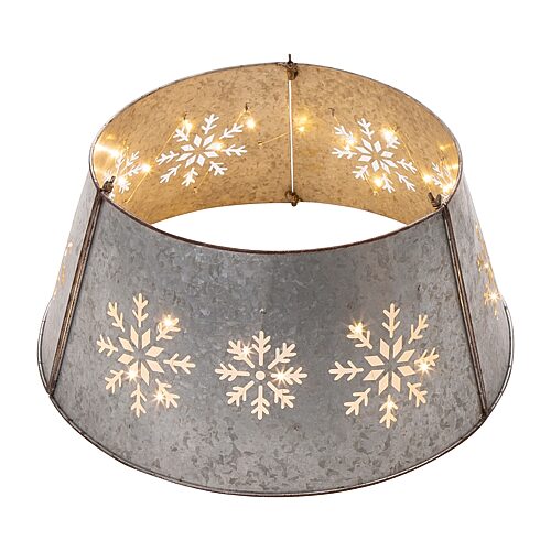 Click here for Glitzhome Snowflake With Light String Metal Christ... prices